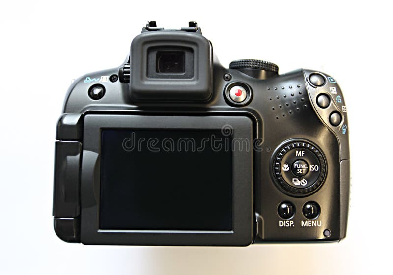 Digital Compact Camera Back Side Stock Photo - Image of gadget ...