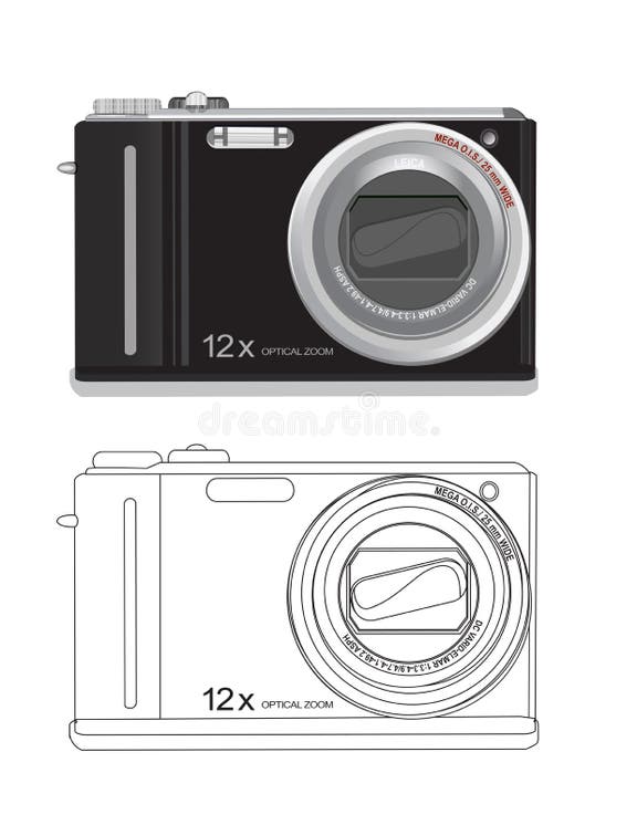 Digital Camera Outline Stock Illustrations – 53,016 Digital Camera ...
