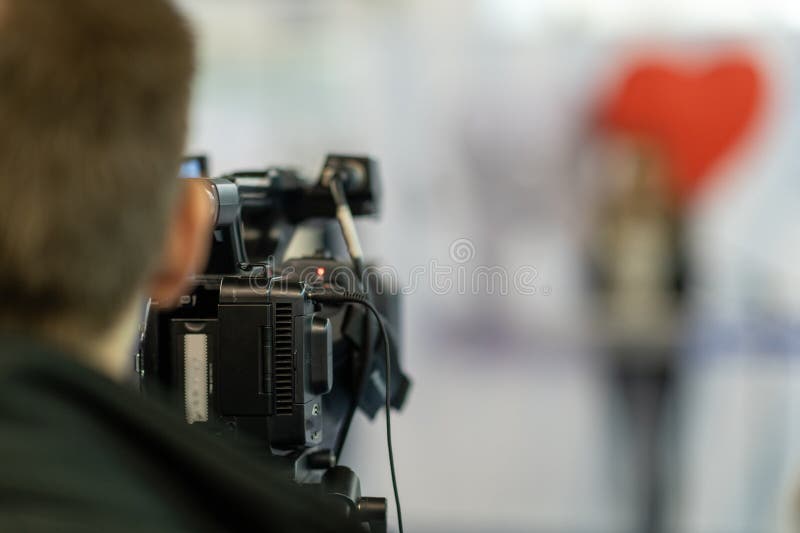 Digital Camera in Action, Recording Insightful Moments at a Media ...