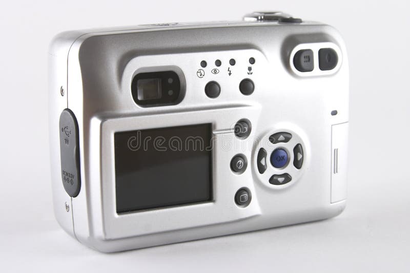 Digital camera back stock photo. Image of flash, black - 306494