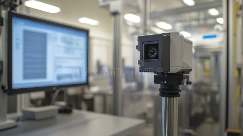 Digital Camera Capturing Data in Modern Laboratory Setting Stock Photo ...