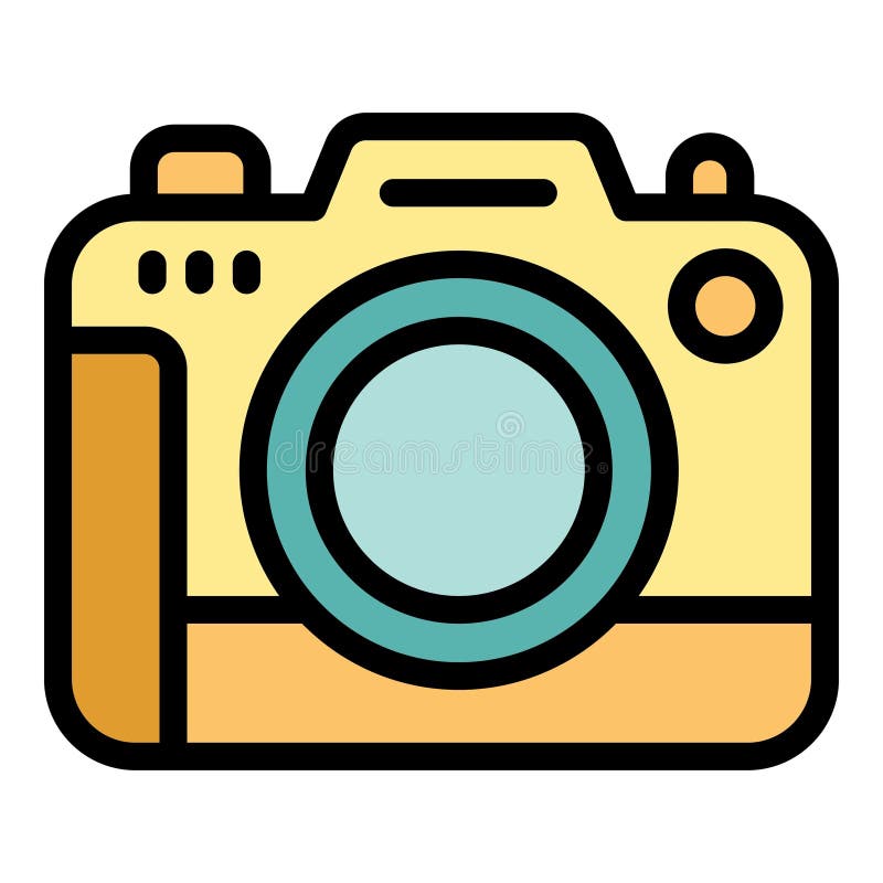 Digital Camera Capturing Moments in Colorful Style Stock Vector ...