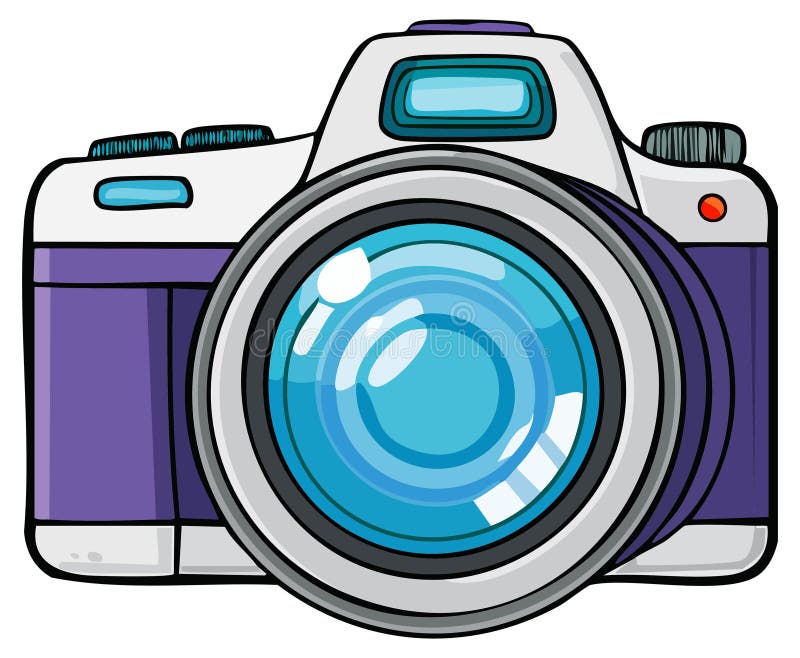 Digital Camera Cartoon Illustration Stock Vector - Illustration of ...