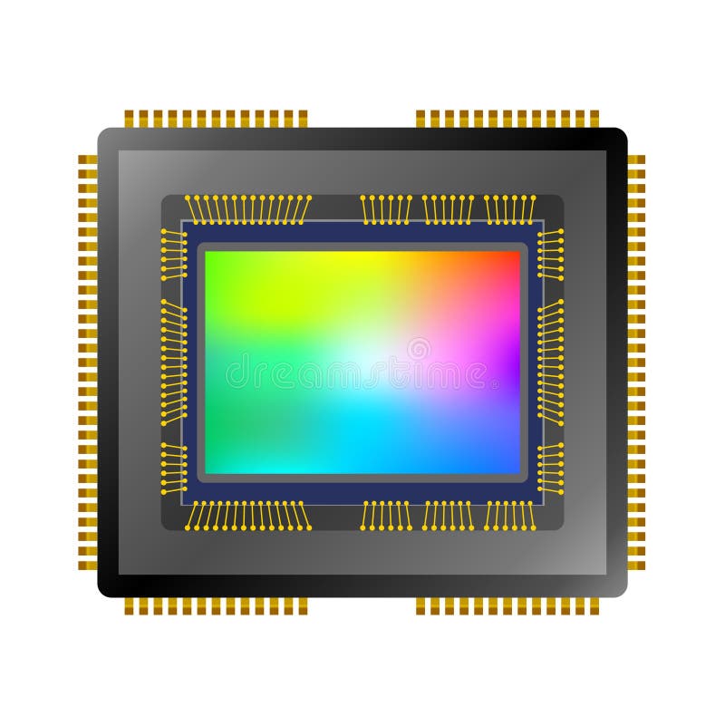 CMOS Sensor on a Circuit Board Stock Photo - Image of camera ...