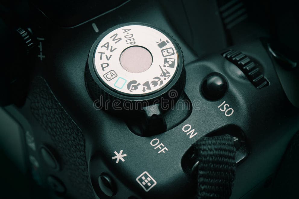 Digital camera controls stock photo. Image of exposure - 38198638