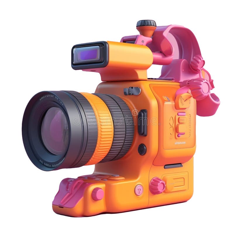 Digital Camera in 3D Style Trending Color Palette with Generative AI ...