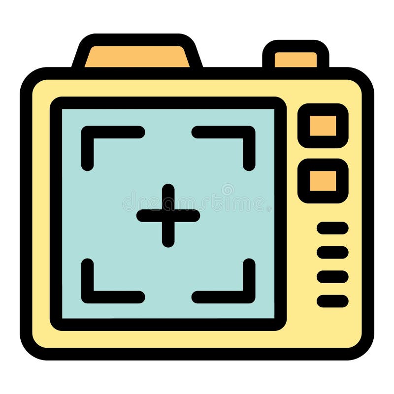 Digital Camera Display Showing Focus Point for Photography Stock ...