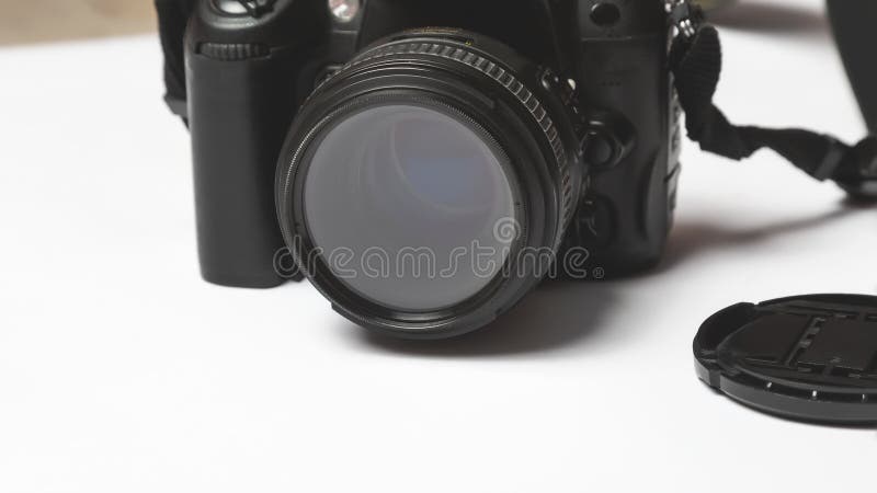 Digital Camera DSLR with Lens Equipment Stock Photo - Image of white ...