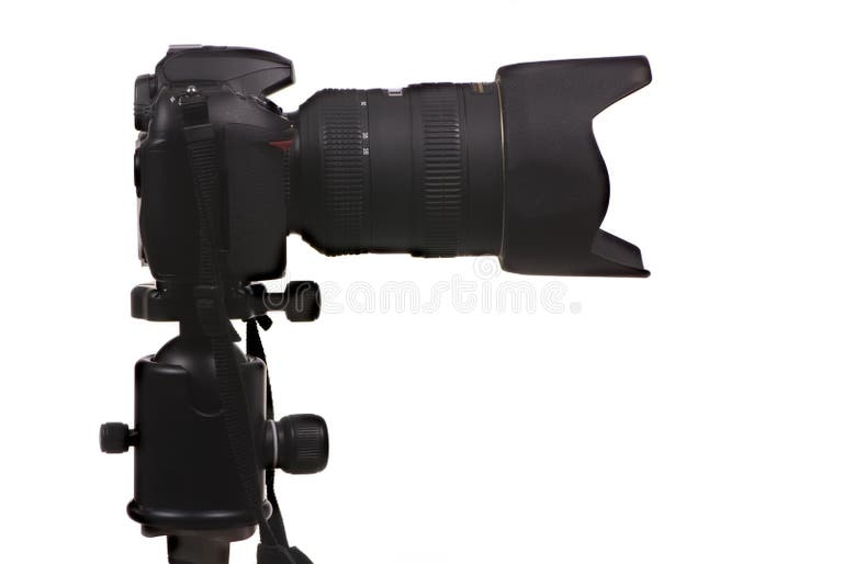 Digital Camera DSLR Side Shot Stock Photo - Image of display, focus ...