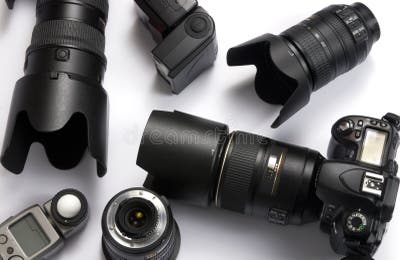 Digital Camera equipment stock photo. Image of aperture - 2008802