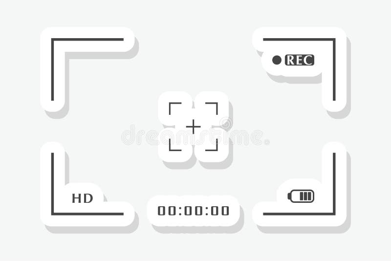 Digital Camera Frame Viewfinder with Screen of Video Recorder and ...