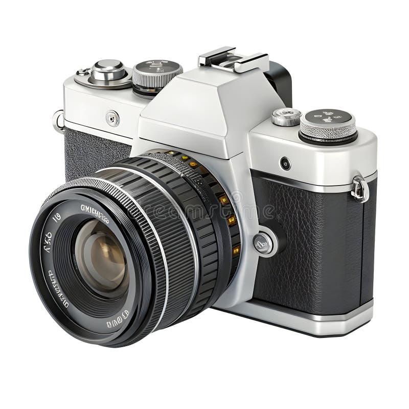 Digital Camera Isolated on a Clean Transparent Background Stock Photo ...