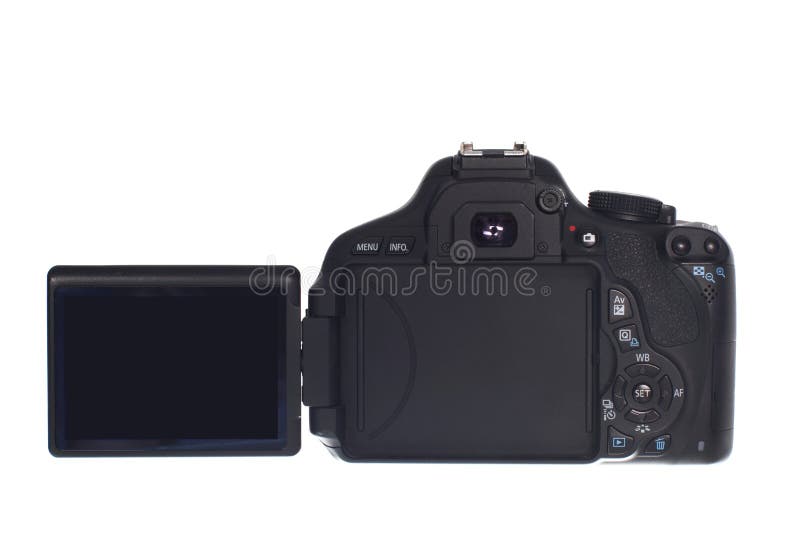 Digital Camera Front and Rear View Stock Photo - Image of thin, flash ...