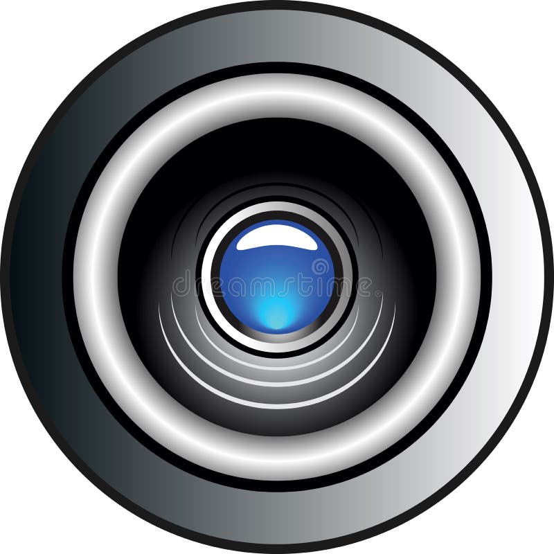 Digital Camera Lens Clip Art Eps10 Vector. Stock Illustration ...
