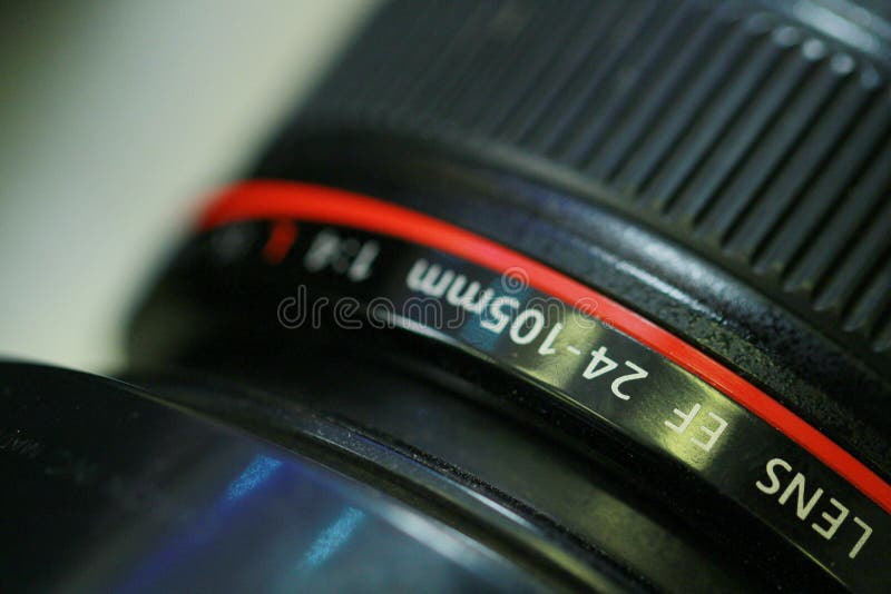 Digital Camera Lens Marking Close Up Stock Photo - Image of equipment ...