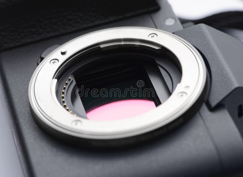 Digital Camera Lens Mount Close-up Stock Image - Image of studio ...