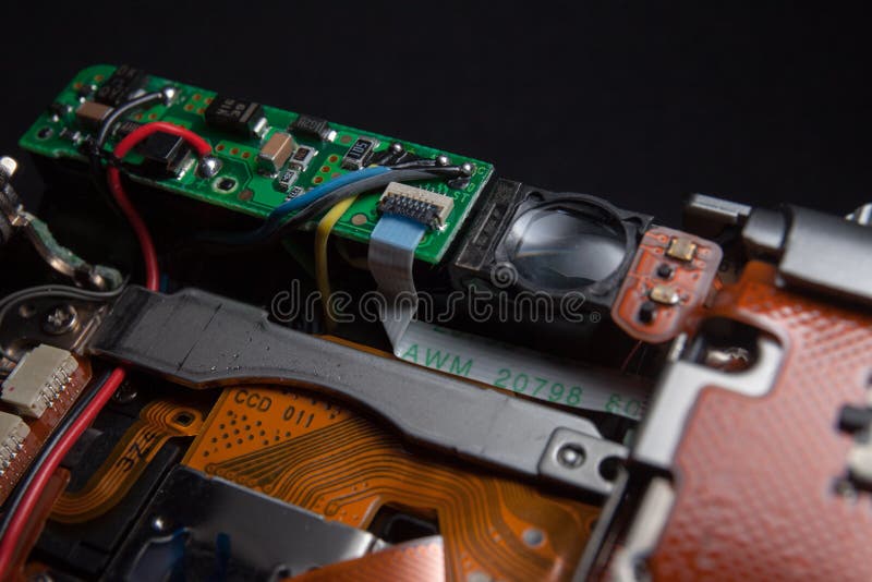 Digital Camera Mainboard and Parts Stock Photo - Image of chips ...