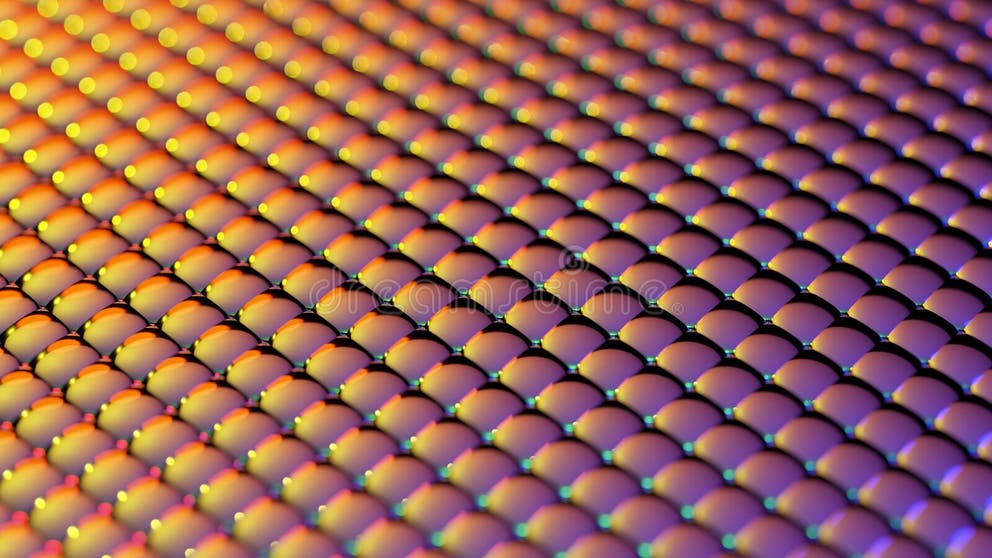 Digital Camera Matrix - Super Close Up - 3D Illustration Stock ...