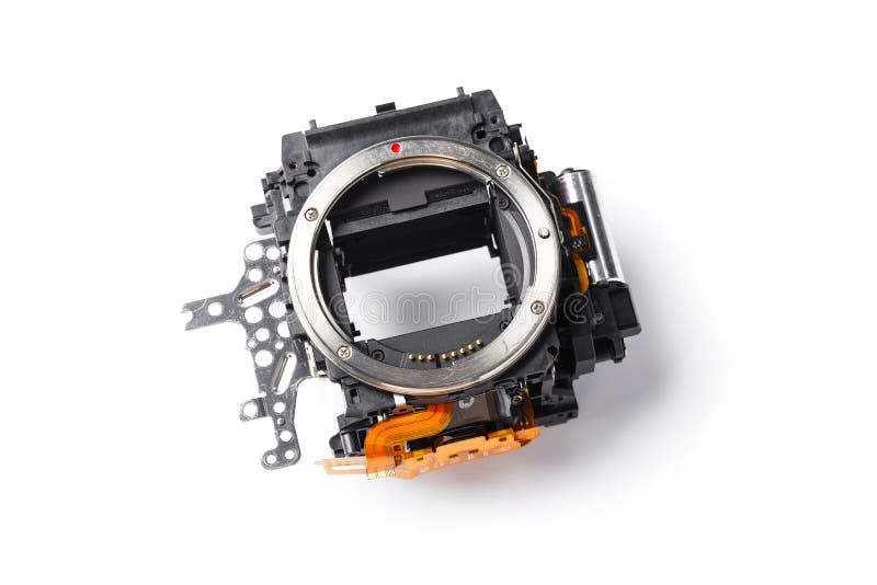 Digital camera mirror box stock photo. Image of finder - 85395572