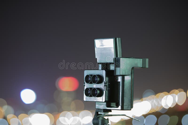 Digital Camera the Night View of City. Stock Photo - Image of confluent ...