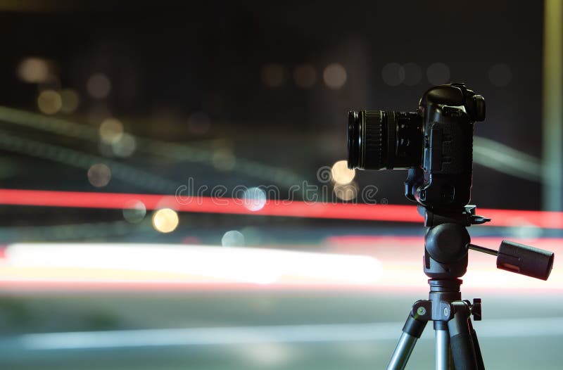 Digital Camera the Night View of City. Stock Photo - Image of nature ...