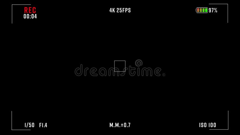 Digital Camera Screen Recording Overlay in Ultra HD 4k with on-screen ...