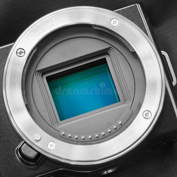 Digital Camera Sensor/APS-C CMOS Sensor Stock Image - Image of ...