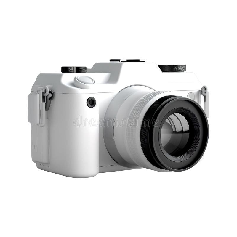 Digital Camera Symbol Design Isolated on White Background. 3d Render ...