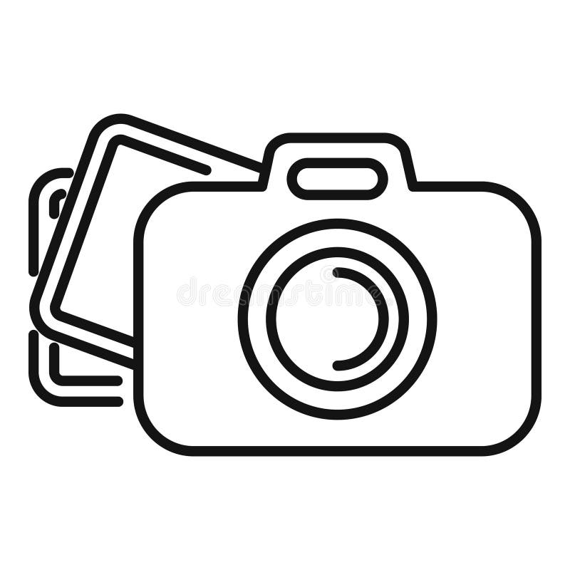 Digital Camera Taking Multiple Pictures Icon Stock Vector ...