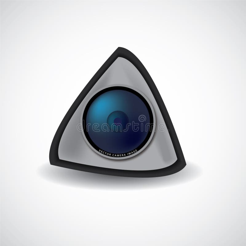 Digital Camera Triangle Icon Stock Illustration - Illustration of icon ...