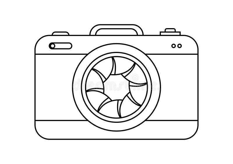 Kid Camera Coloring Page Stock Illustrations – 113 Kid Camera Coloring ...