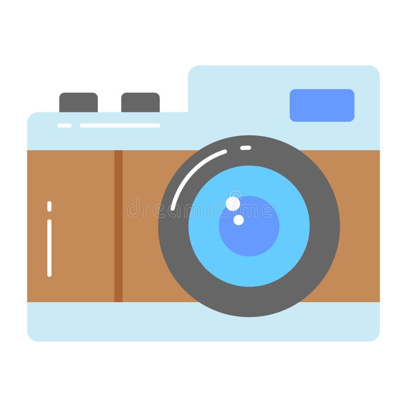 Digital Camera Vector, Photography Equipment in Editable Style Stock ...