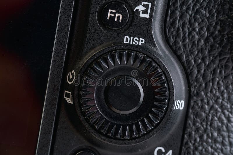 A Digital Camera. View of the Scrolling Wheel Image Stock Image - Image ...
