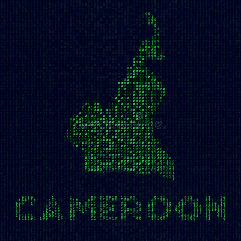 Digital Cameroon logo. stock vector. Illustration of data - 170183725