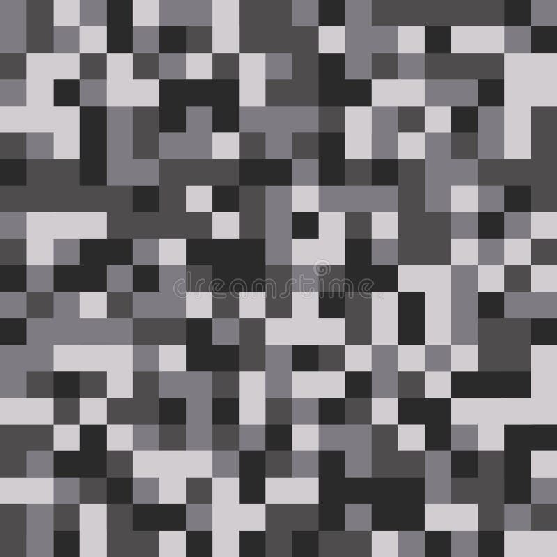 Digital Camouflage in Dark and Light Shades. Seamless Vector Pattern ...