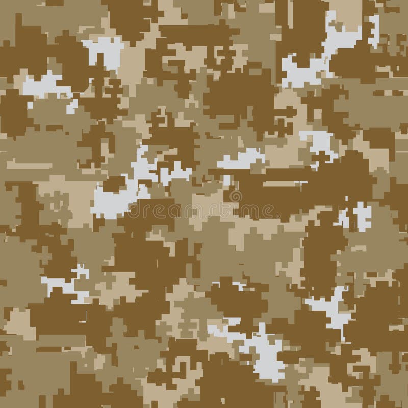 Digital Camouflage Seamless Patterns Stock Illustration - Illustration ...