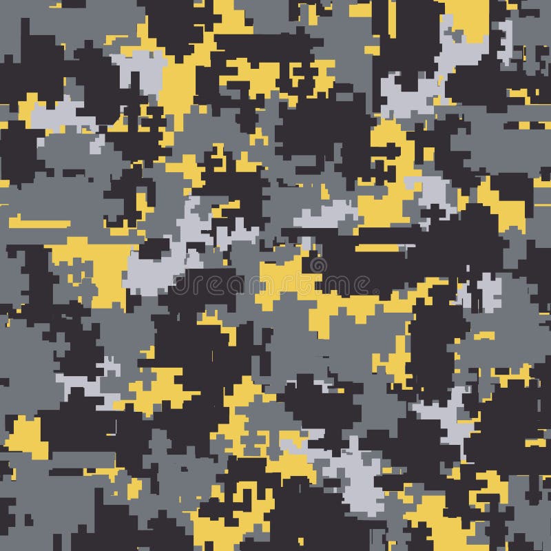 Digital Camouflage Seamless Patterns Stock Illustration - Illustration ...