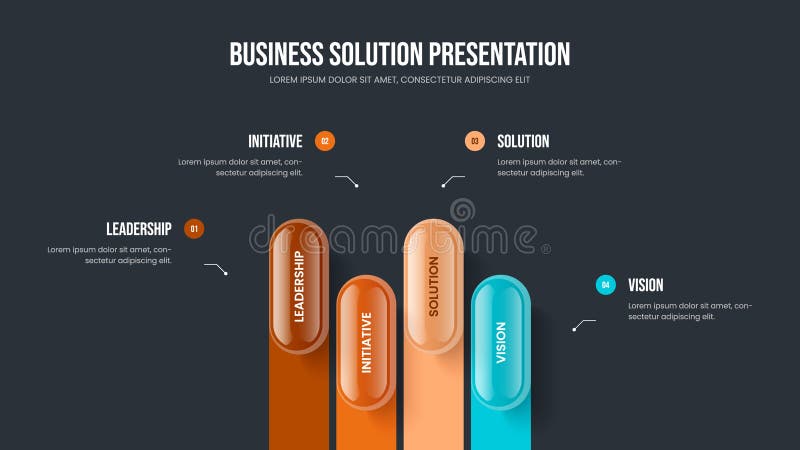 Digital Campaign 4 Element Diagram Slide Layout Stock Vector ...