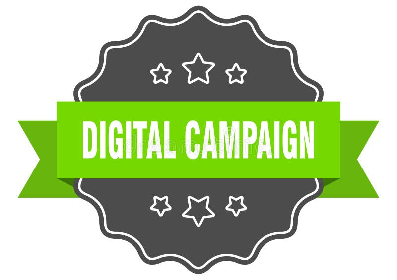 Digital Campaign Label. Digital Campaign Isolated Seal. Sticker. Sign ...