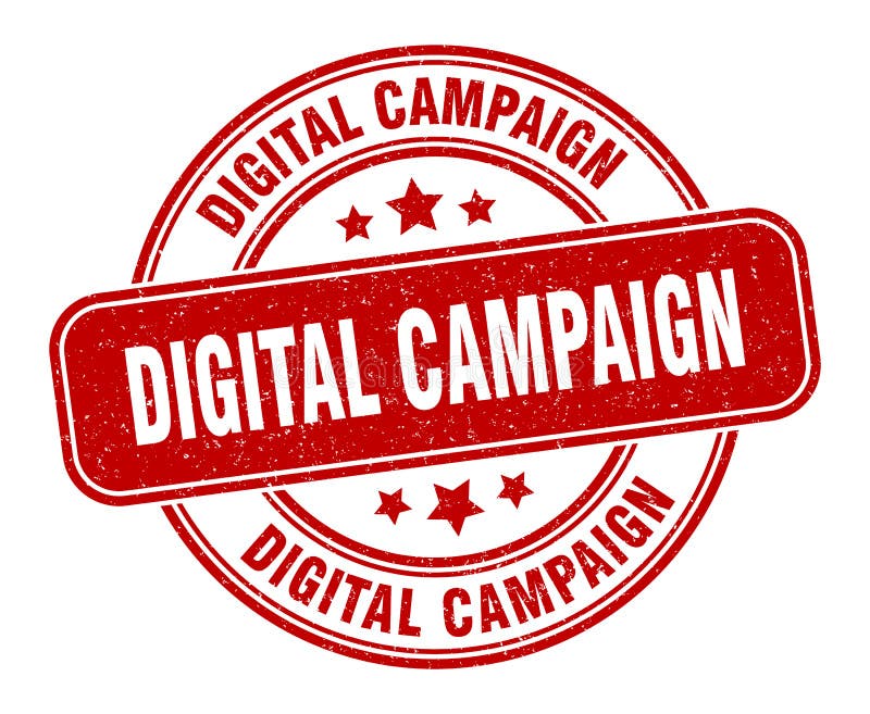 Digital Campaign Stamp. Digital Campaign Label. Round Grunge Sign Stock ...