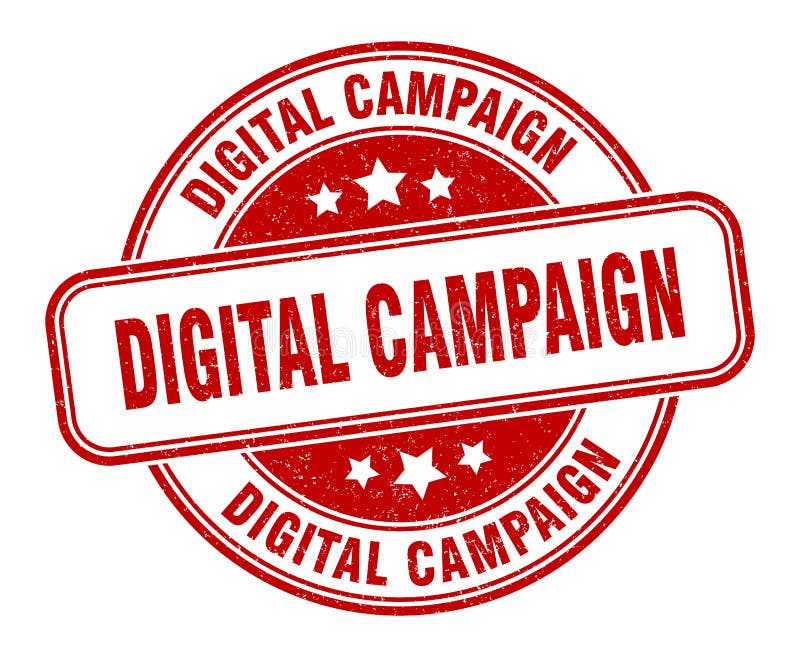 Digital Campaign Stamp. Digital Campaign Label. Round Grunge Sign Stock ...