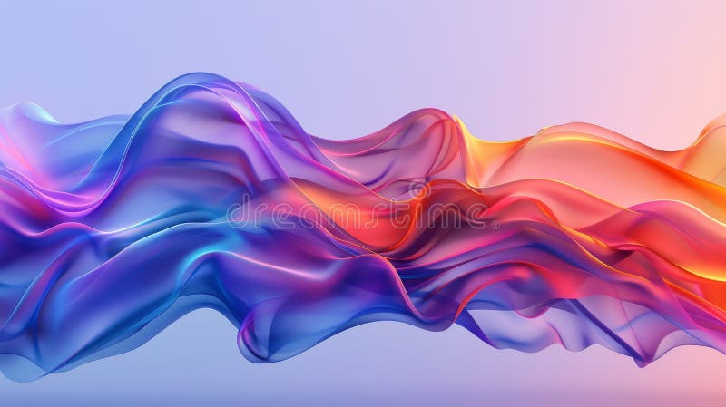 Digital Canvas Alive with Vibrant Flowing Colors Stock Illustration ...