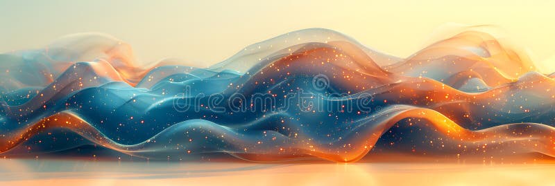 Digital Canvas: Unique Earthly Banner Illustration Stock Illustration ...