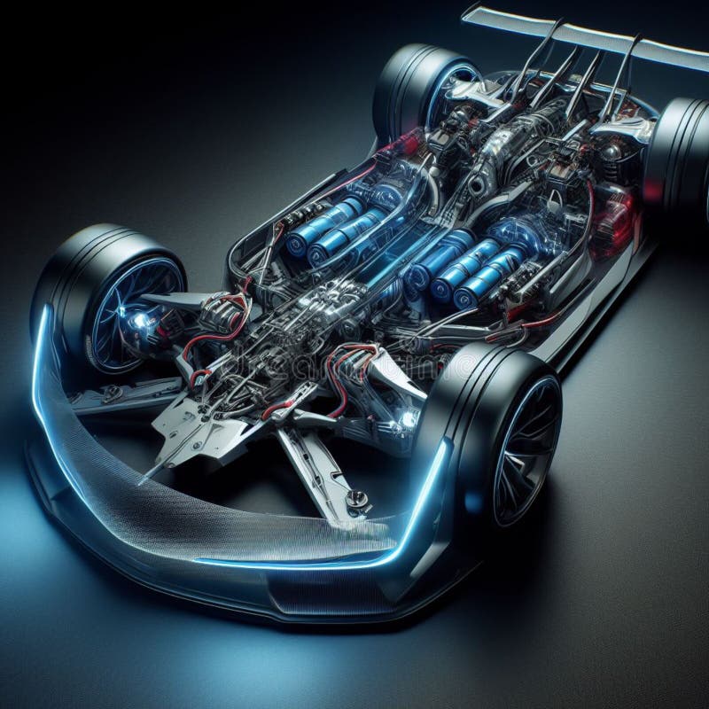 Digital Car Design with Ai Graphic in Future Stock Illustration ...