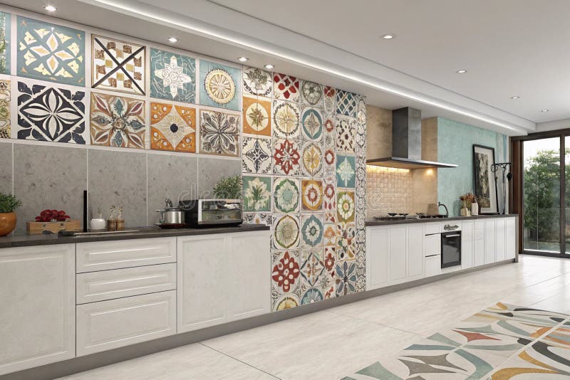 Digital Ceramic Wall Tiles Design Abstract Patterns for Kitchen and ...