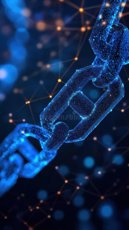 Digital Chain, Connecting the Dots in a Networked World Stock ...