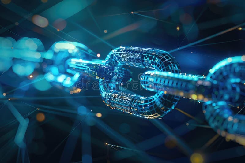 Digital Chain Link Link Protection, Chain of Network Connections ...