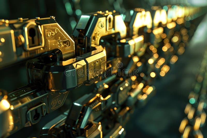 Digital Chain Link Link Protection, Chain of Network Connections ...