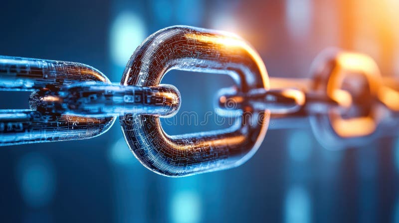 Digital Chain - a Representation of Secure Connection Stock ...