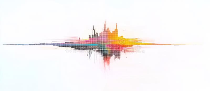 Digital Chaos: Abstract Composition with Pixelated and Glitch Effects ...